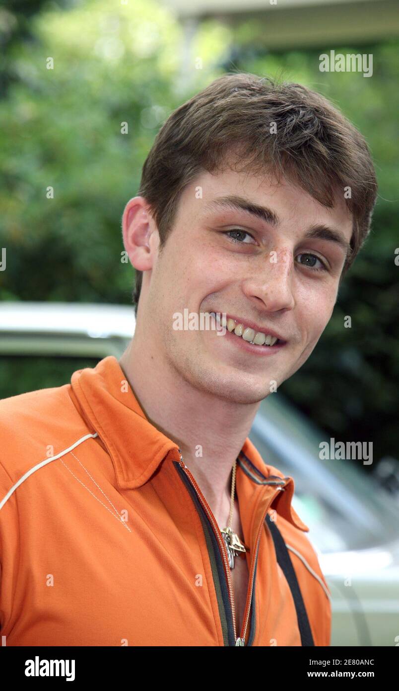 French figure skating champion Brian Joubert arrives to the taping of ...