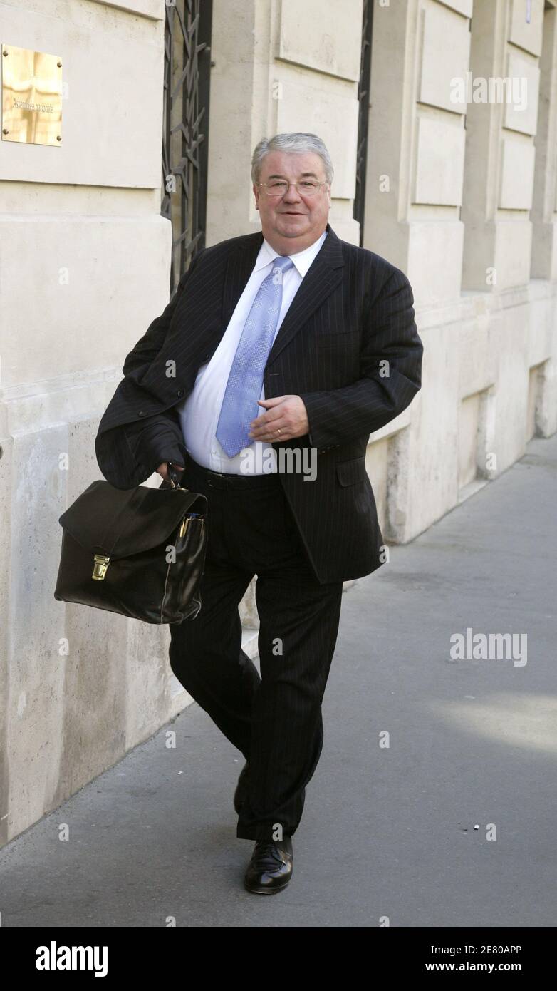 Daniel Vaillant arrives at National assembly in Paris, France on April ...