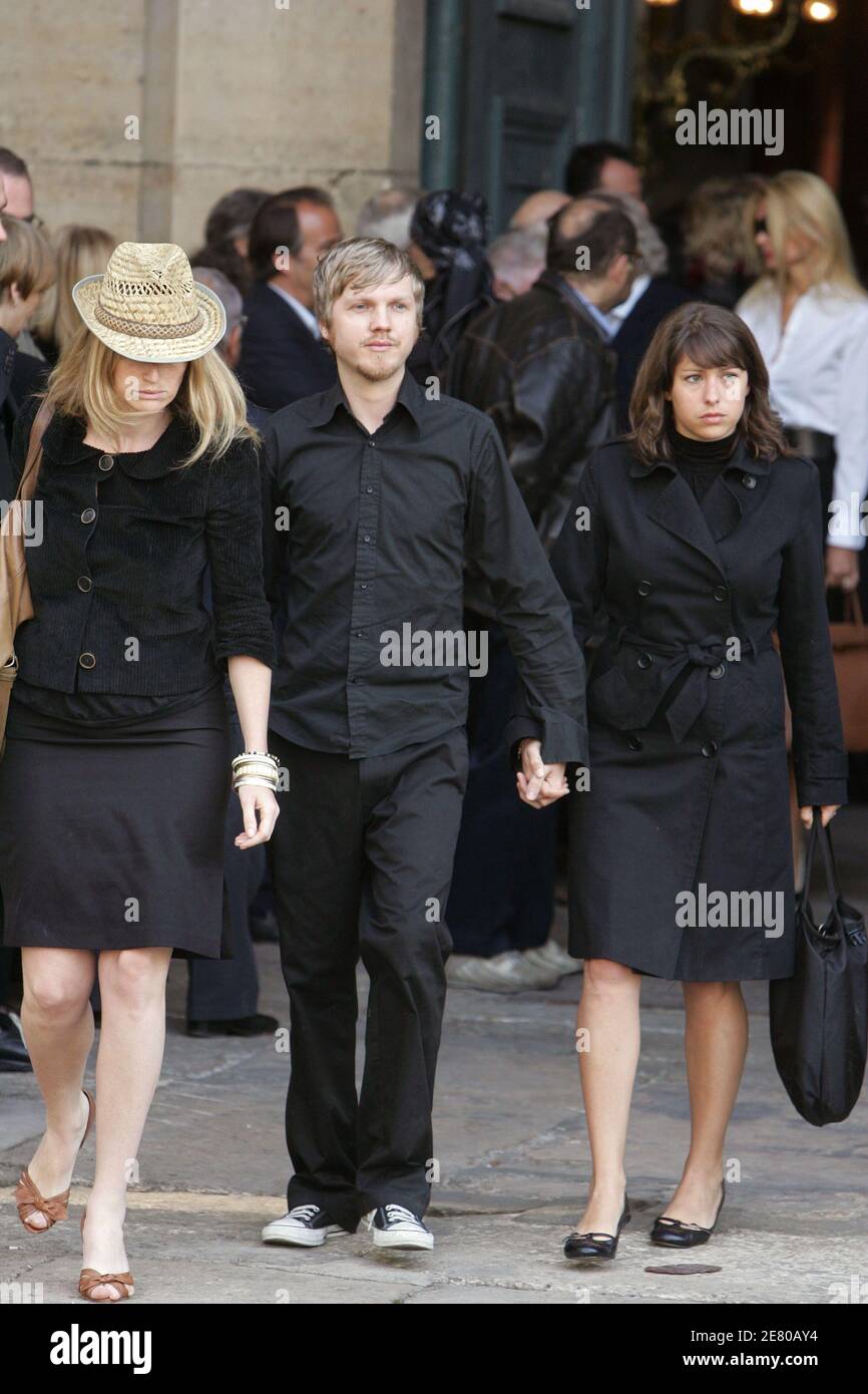 Kyo lead singer Benoit Poher leaves the funeral service for French ...
