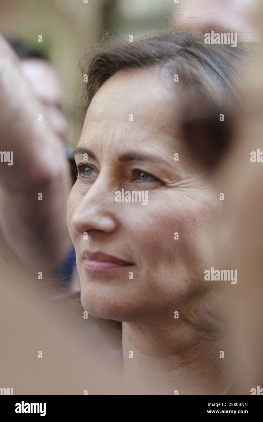 Socialist candidate Segolene Royal pictured near her headquarters in ...