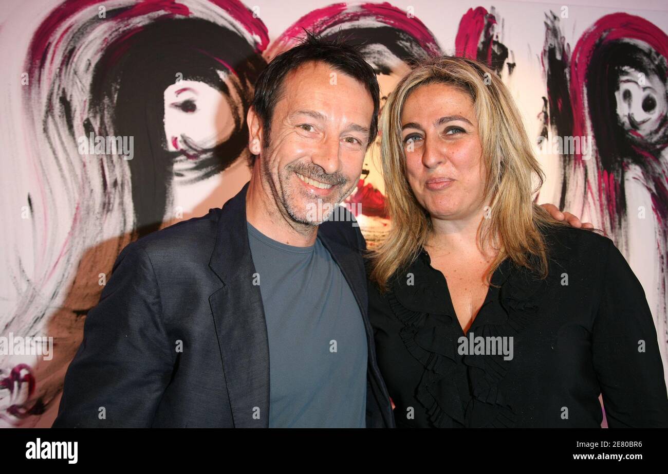 French actor Jean-Hugues Anglade attends the exhibition opening of ...