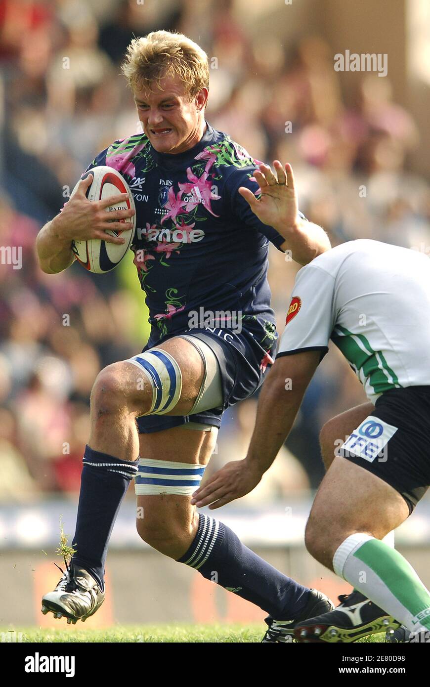 Stade Francais' Mike James during the French Top 14 rugby union match ...