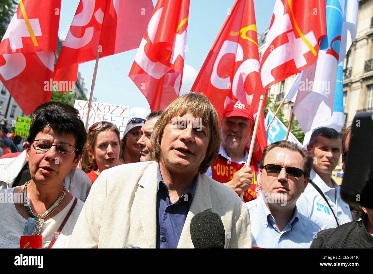 Drapeau cgt hi-res stock photography and images - Alamy