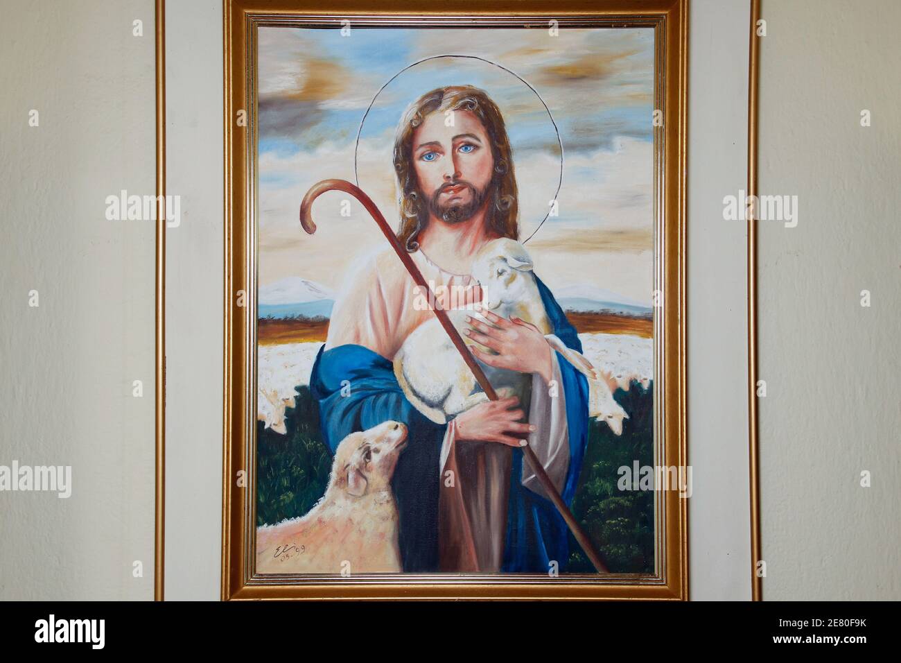 Jesus christ with lamb hi-res stock photography and images - Alamy