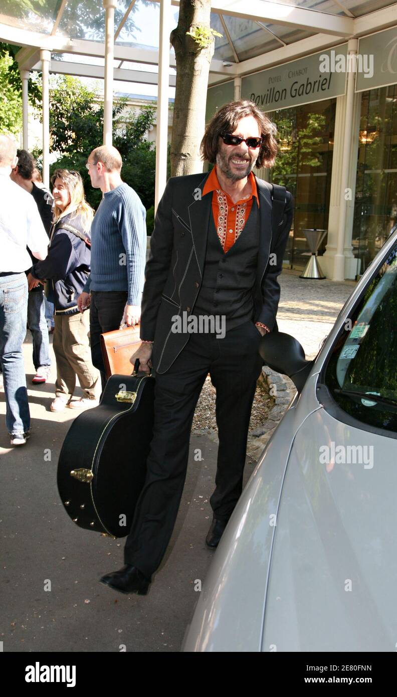EXCLUSIVE. Guitarist Fred Chichin from 'The Rita Mitsouko' arrives to ...