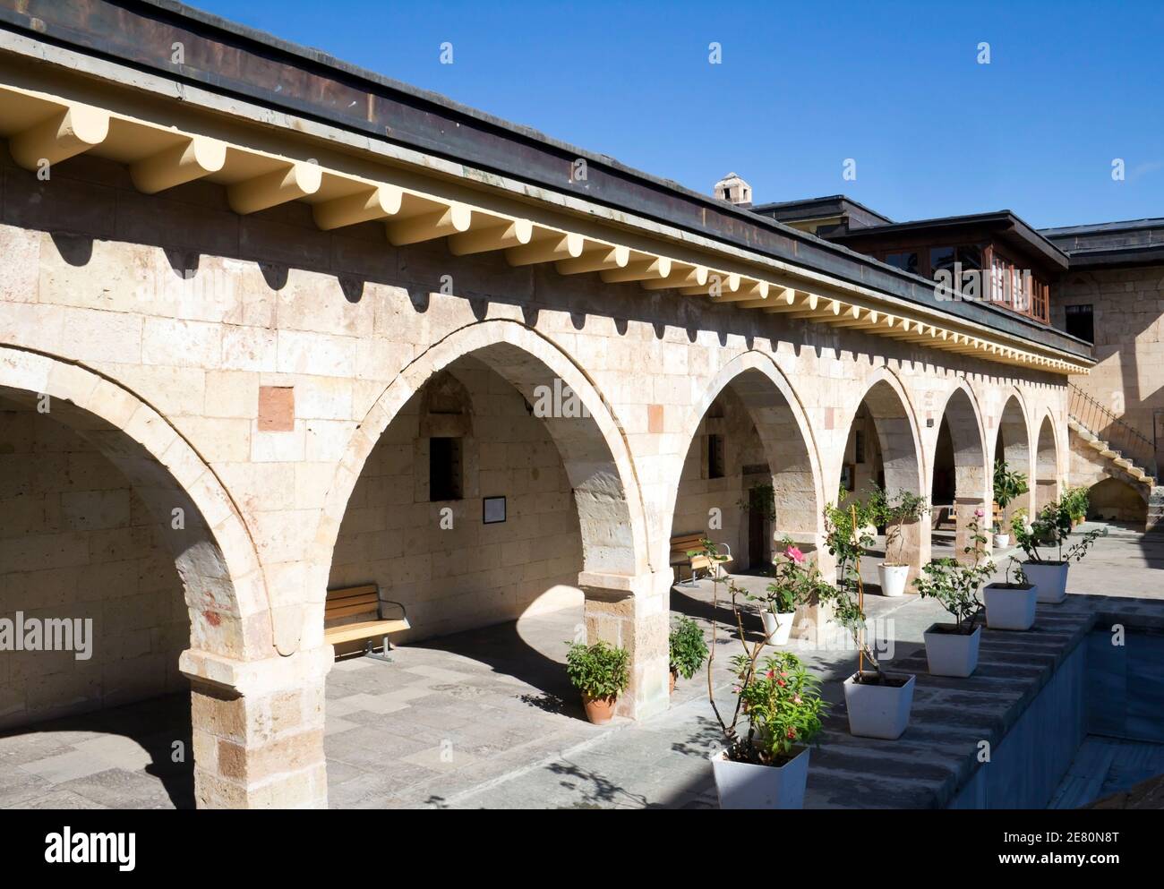 famous mosque and worship area, Hadji Bektas Veli , in Nevsehir, Turkey ...