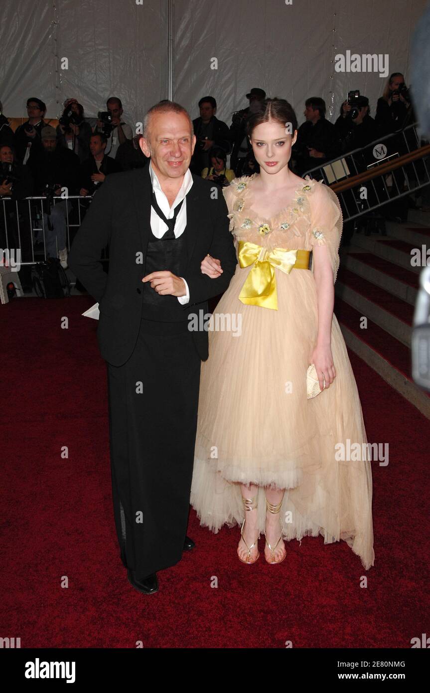 "Jean-Paul Gaultier and Coco Rocha arrives for the 2007 Costume ...
