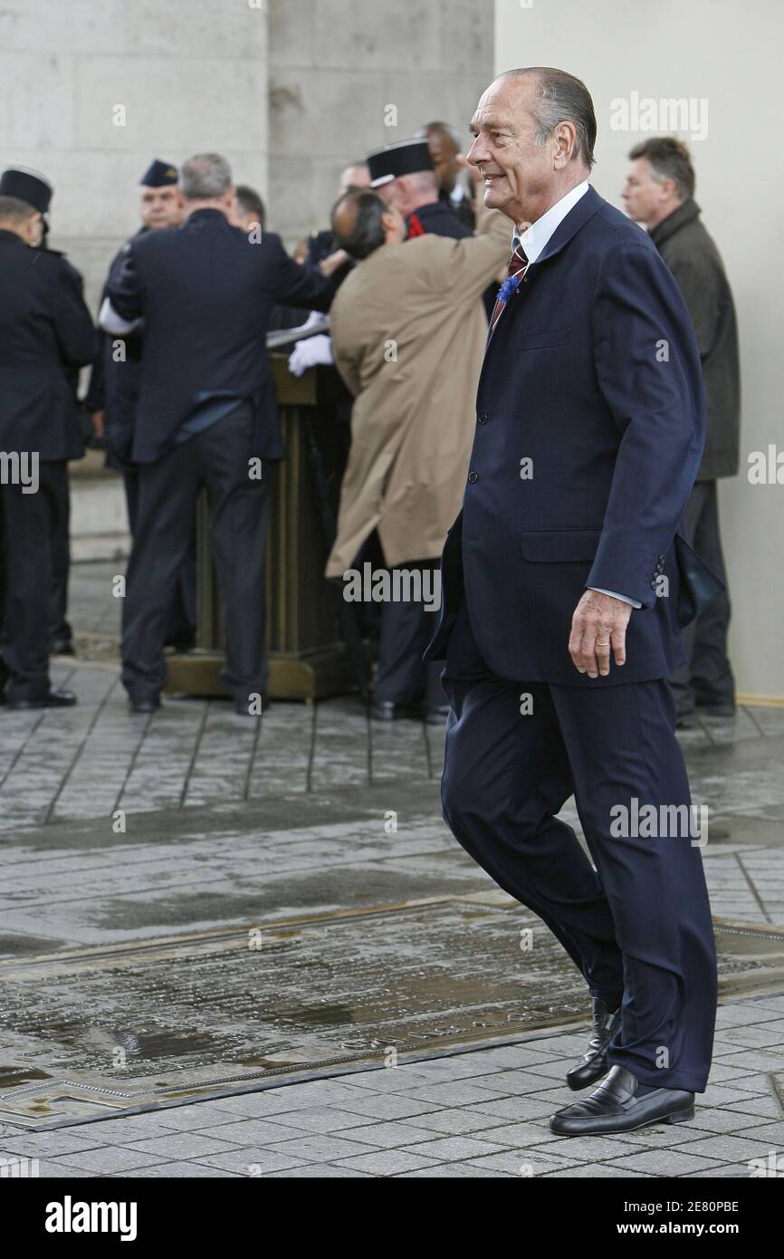 President Jacques Chirac heads his last ceremony celebrating the 62nd ...
