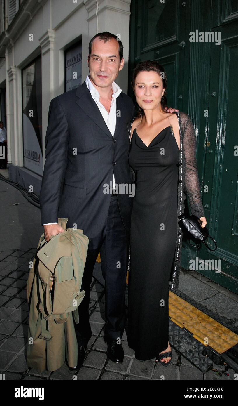 Actor Samuel Labarthe and his wife actress Helene Medigue from TV show ...