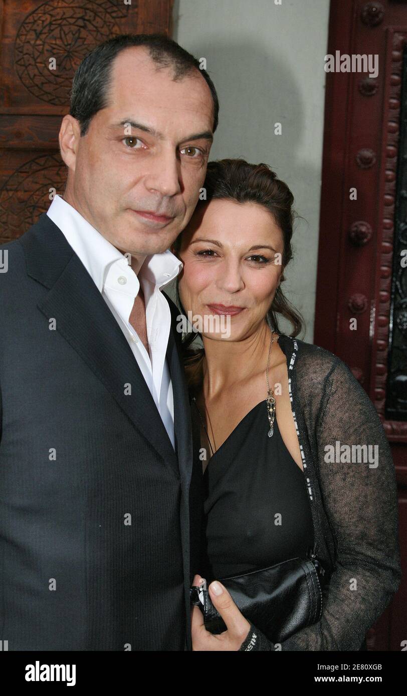 Actor Samuel Labarthe and his wife actress Helene Medigue from TV show ...