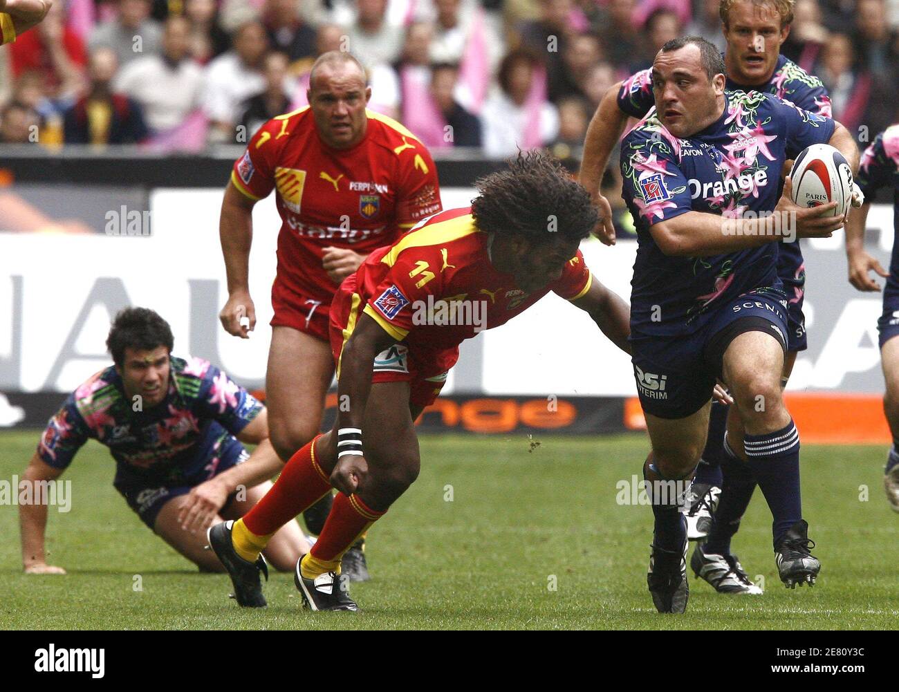 Stade Francais' Rodrigo Roncero during the French Top 14 rugby union ...