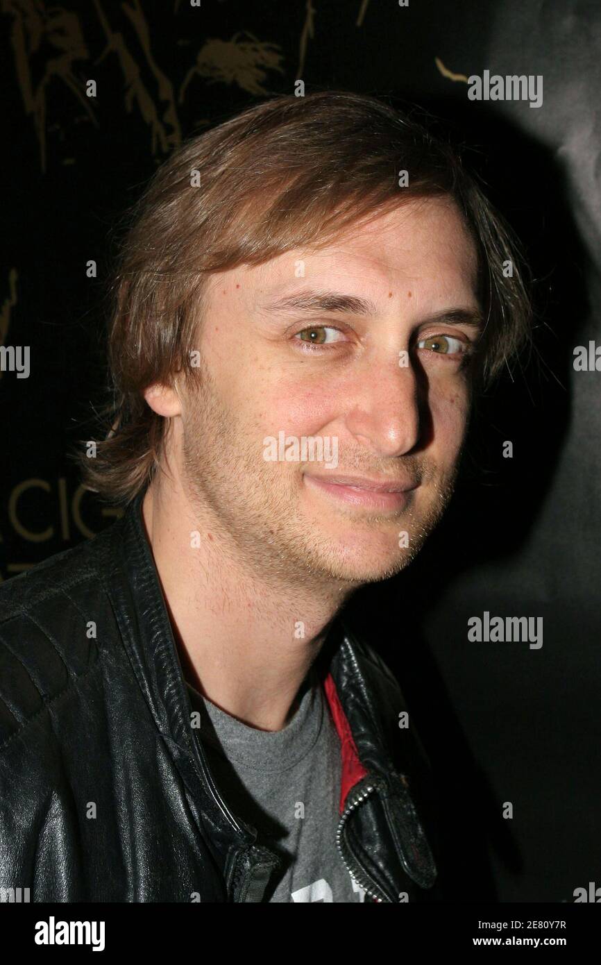French famous DJ David Guetta attends the first 'Myspace Nuit' at the ...