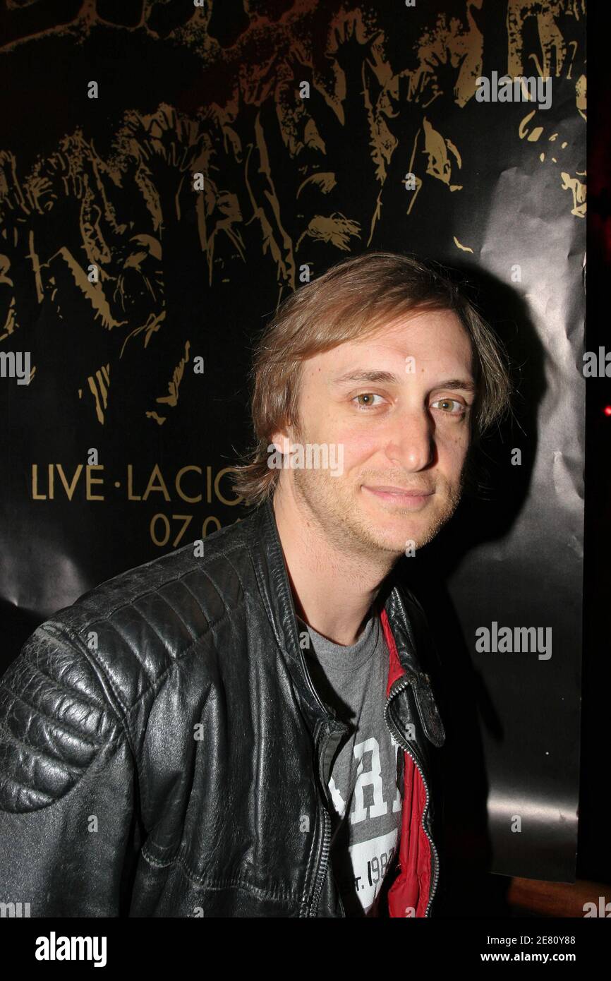 French famous DJ David Guetta attends the first 'Myspace Nuit' at the ...