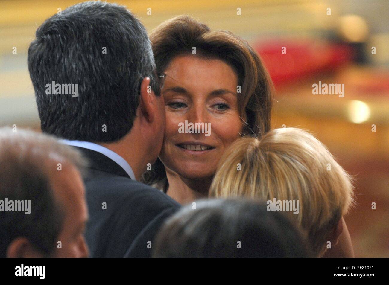 New First Lady Cecilia Sarkozy pictured when her husband, President ...