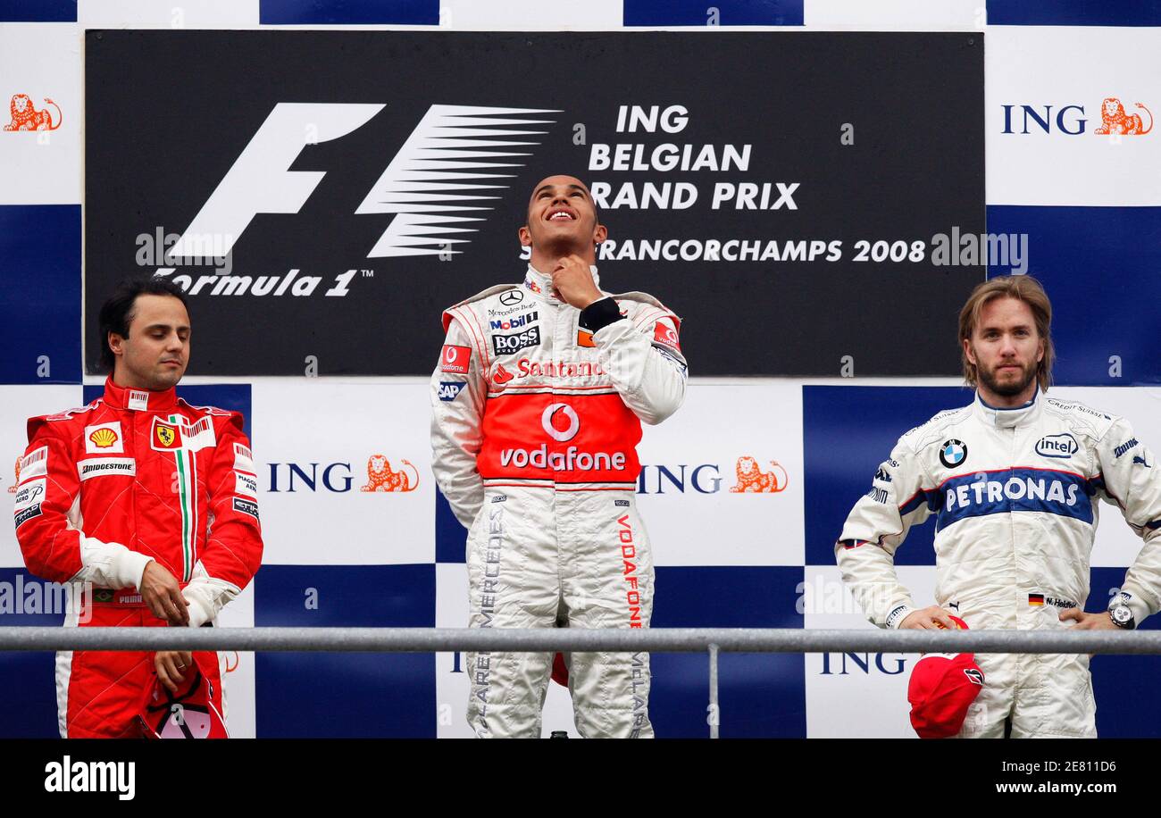 Lewis hamilton 2008 brazil celebrat* hi-res stock photography and ...