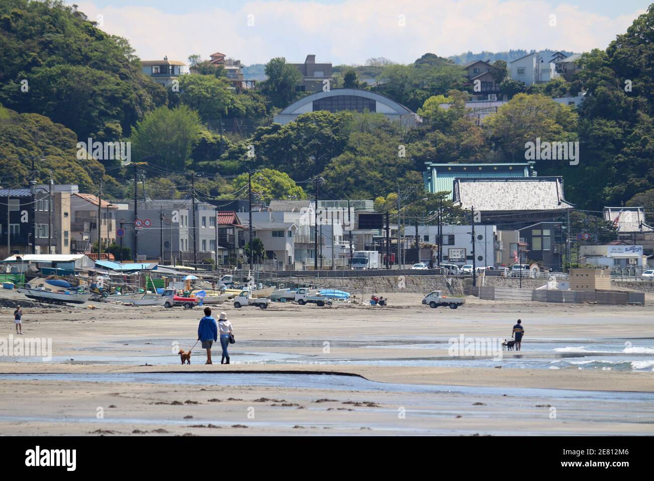 Japanese spring beach scenery Stock Photo - Alamy