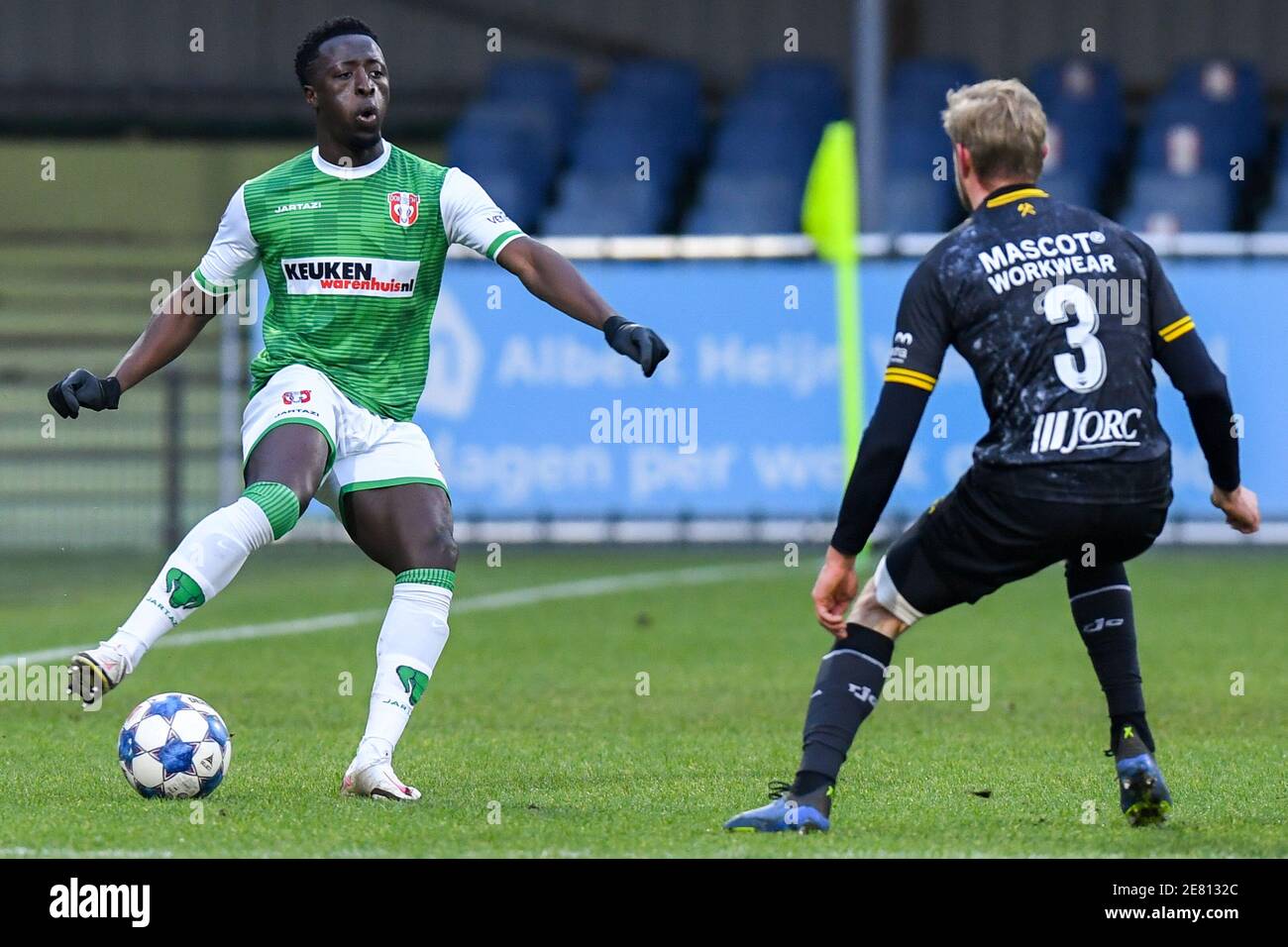 DORDRECHT, NETHERLANDS - JANUARY 30: Robin Polley of FC Dordrecht ...
