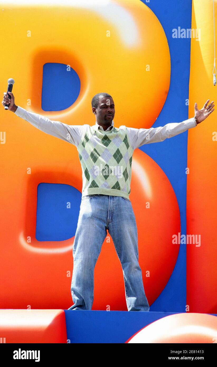 US actor Chris Rock poses for the media during a photocall for 'Bee ...