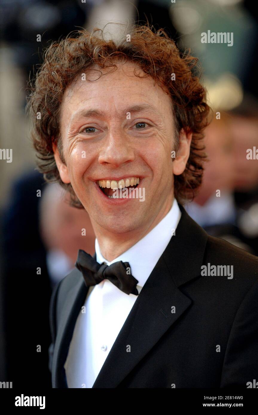 Stephane Bern arrives at the Palais des Festivals for the screening of ...