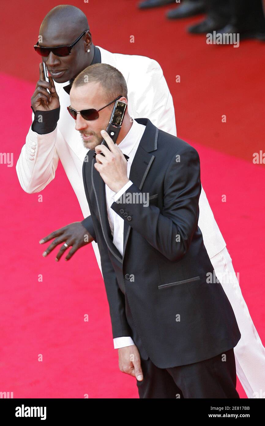 French humorists Omar and Fred arrive at the Palais des Festivals for ...