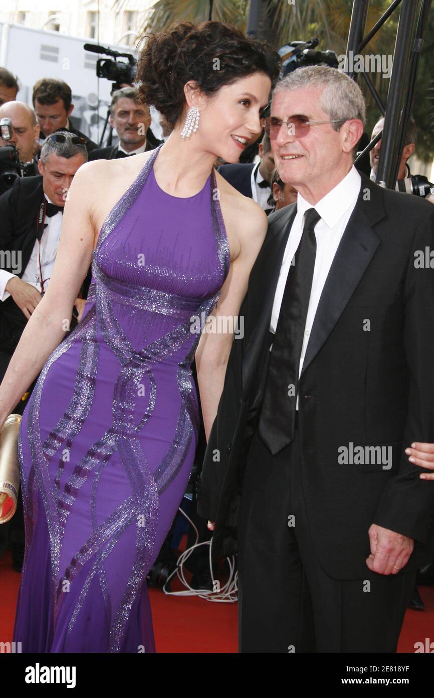 French director Claude Lelouch and his wife Alessandra Martines arrive ...