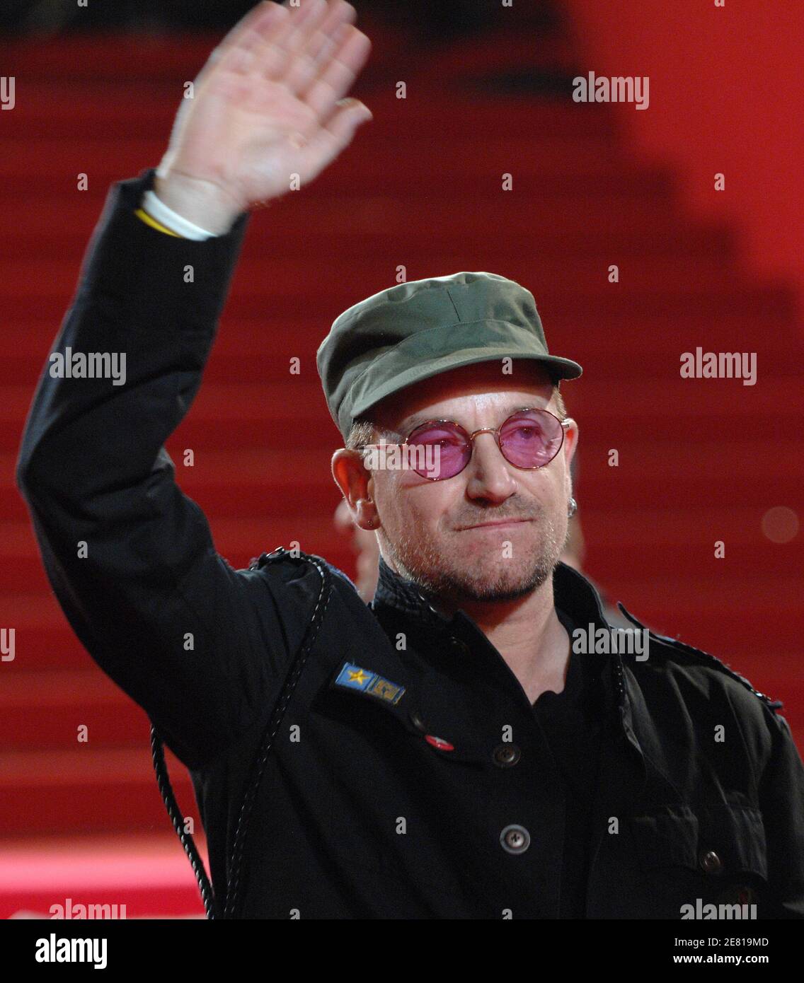 Irish band U2 and its frontman Bono perform in front of the Palais des ...