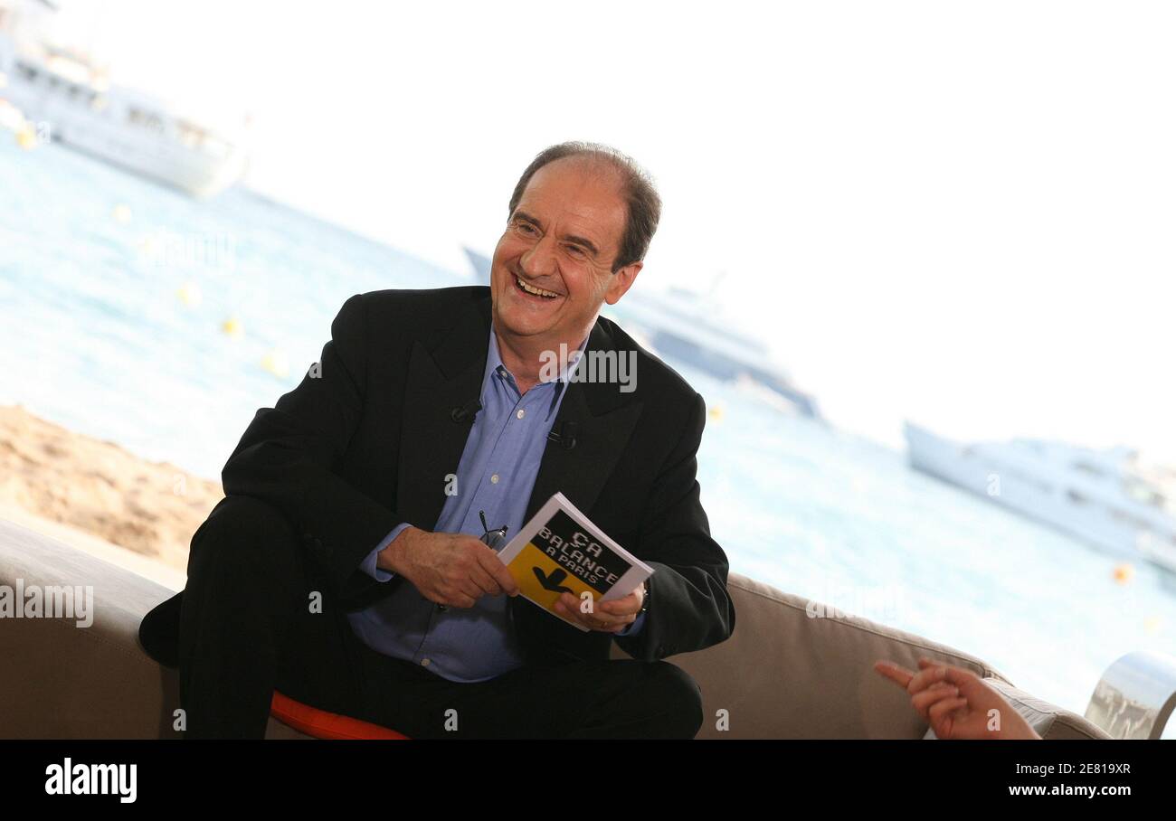 EXCLUSIVE. French TV presenter Pierre Lescure of the Paris Premiere TV ...