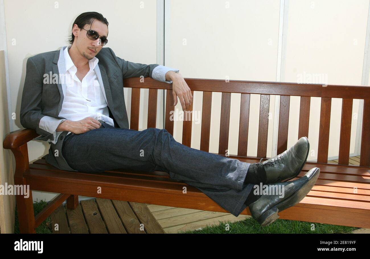 French actor Gregoire Colin poses for our photographer on the promotion ...