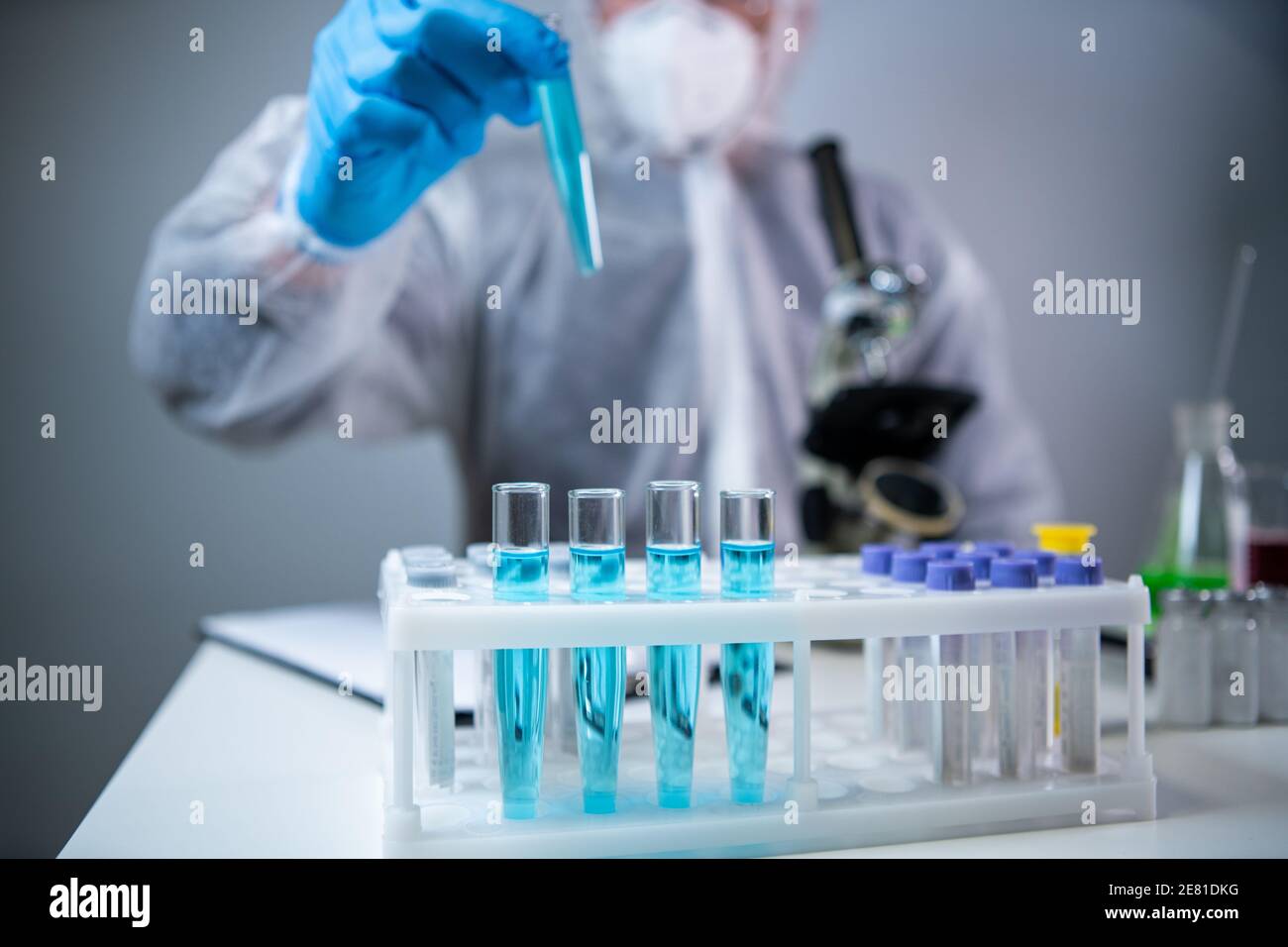 Lab overalls hi-res stock photography and images - Alamy