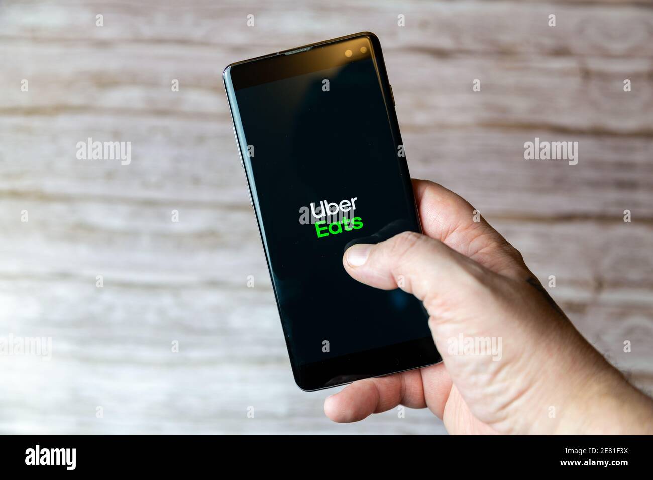Uber eats app logo hi-res stock photography and images - Alamy