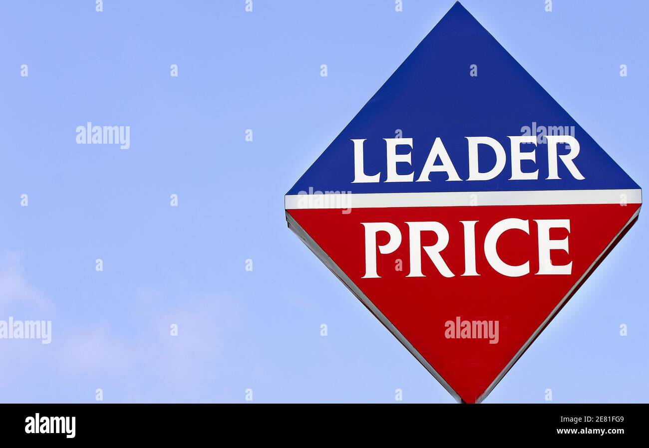 Illustration of Leader Price supermarket in Chartres, France on May 23 ...