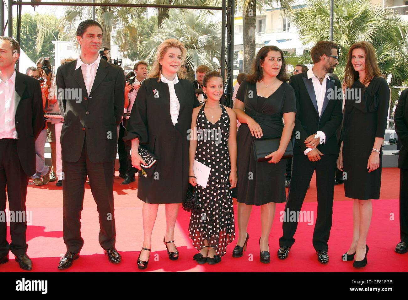Simon Abkarian, French actress Catherine Deneuve, Iranian cartoonist ...