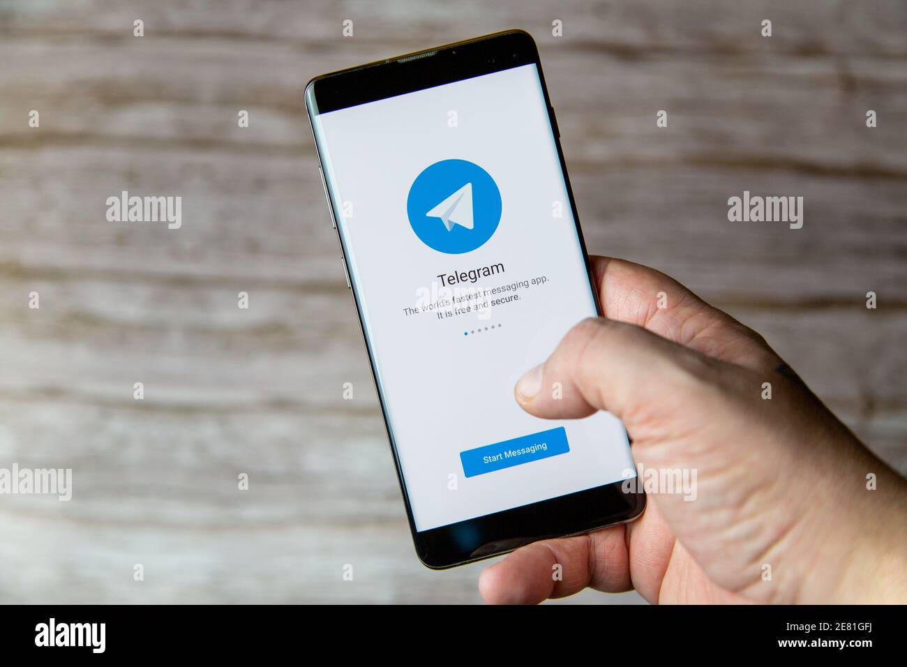 Telegram messenger hi-res stock photography and images - Alamy