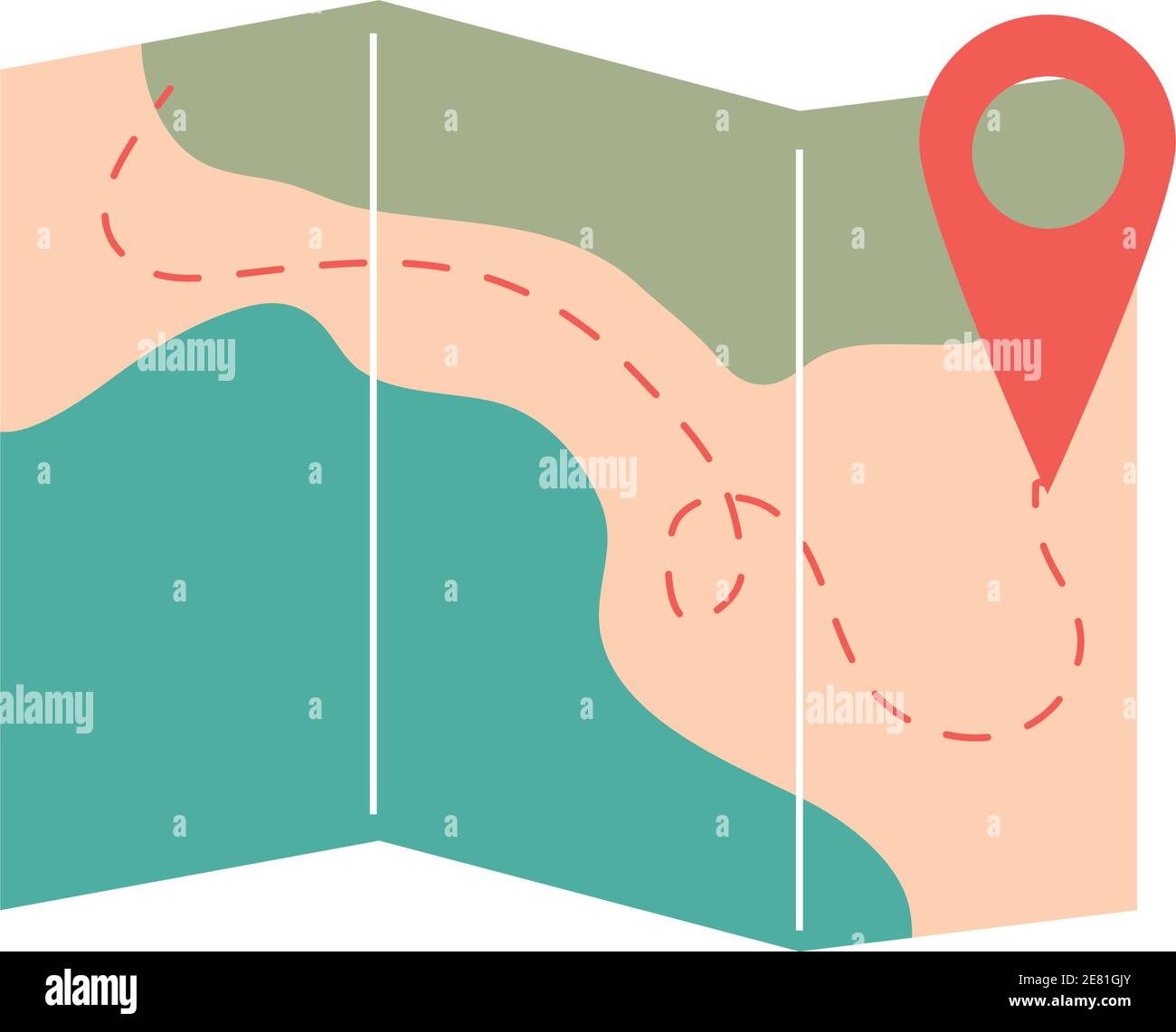 travel vacations gps navigation location pointer map isolated vector ...