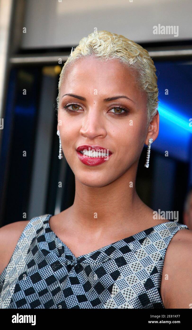 Model Noemie Lenoir leaves the Palais des Festivals, after the 'Ocean's ...