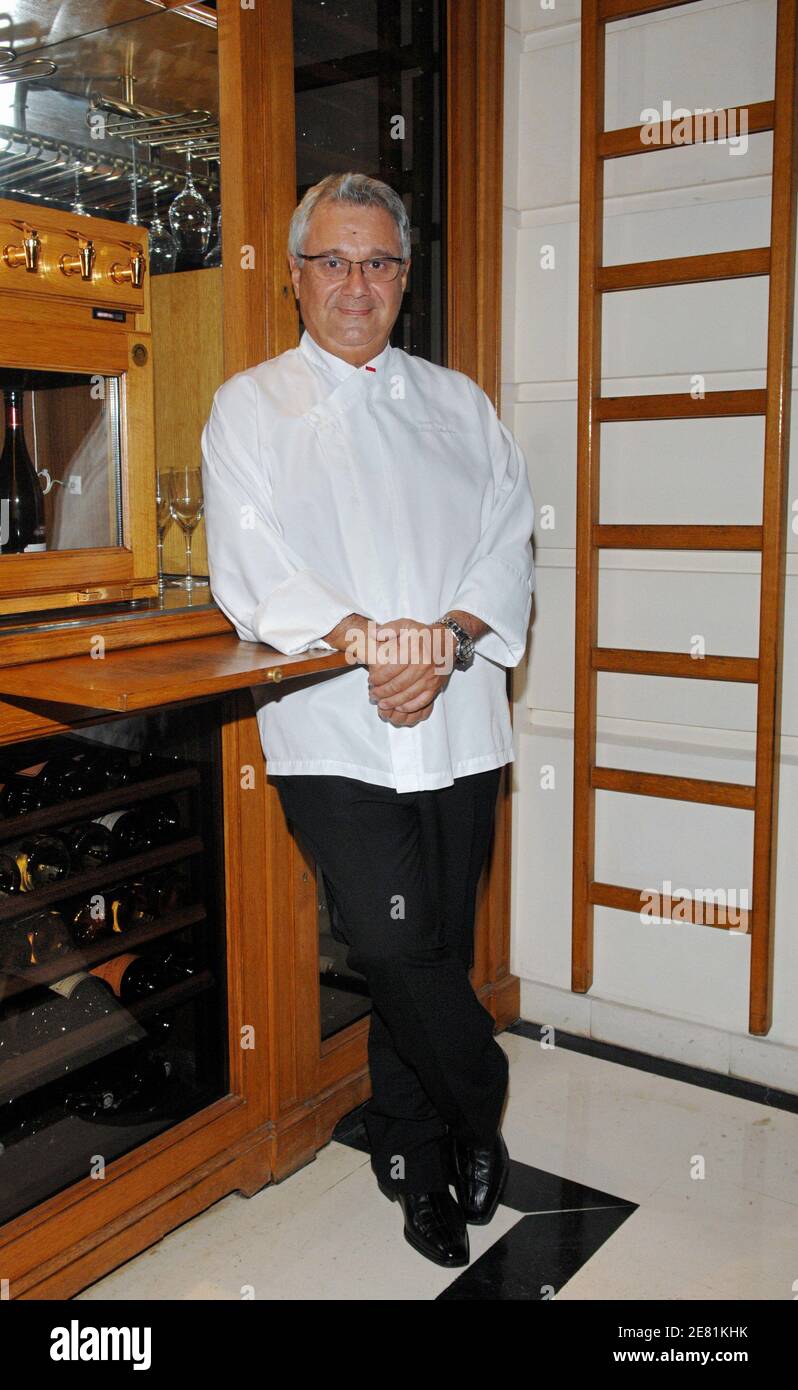 Chef Gerard Vie portrayed during his farewell diner party, celebrating ...