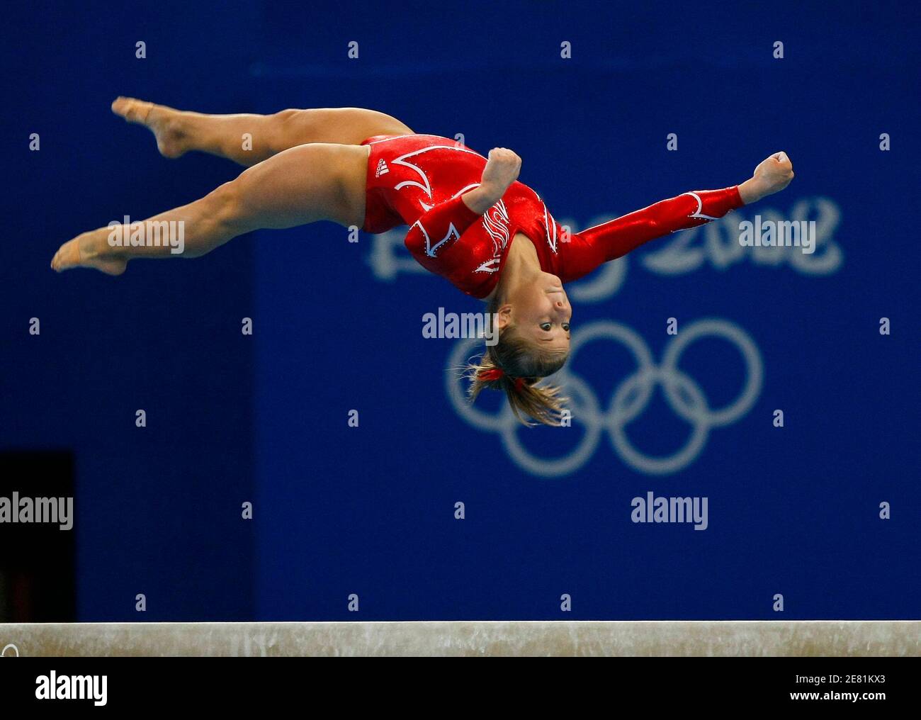 Shawn Johnson Balance Beam High Resolution Stock Photography and Images ...