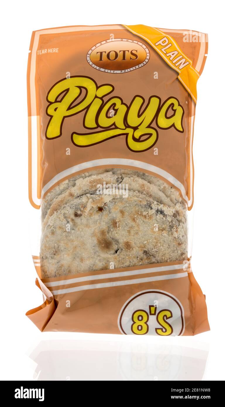 Winneconne, WI -12 January 2021: A package of Tots piaya bread on an ...