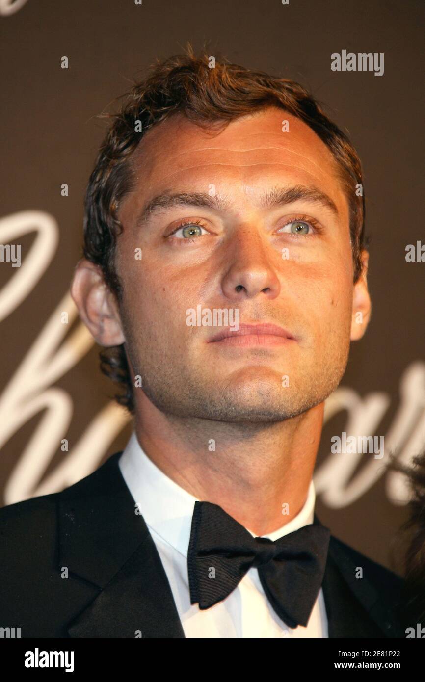 British actor Jude Law arrives at The Chopard Trophy held at the ...