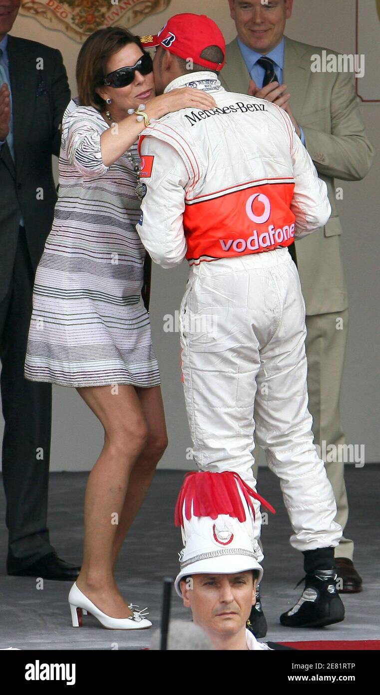 Princess Caroline of Monaco with British Formula One pilot Lewis ...