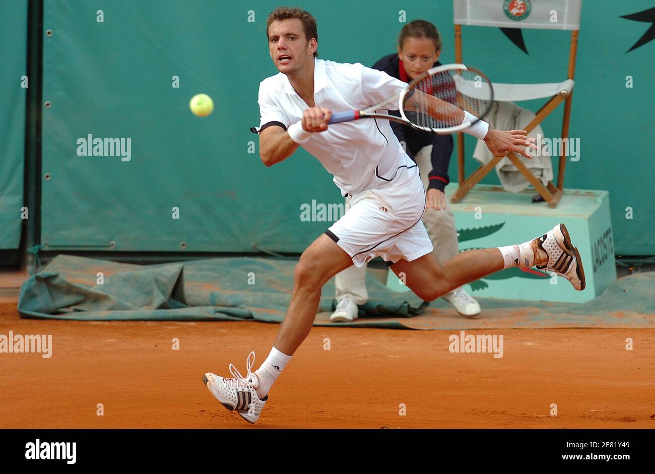 France's Paul Henri Mathieu defeats Germany's Florian Maier, 6-3, 6-4 ...
