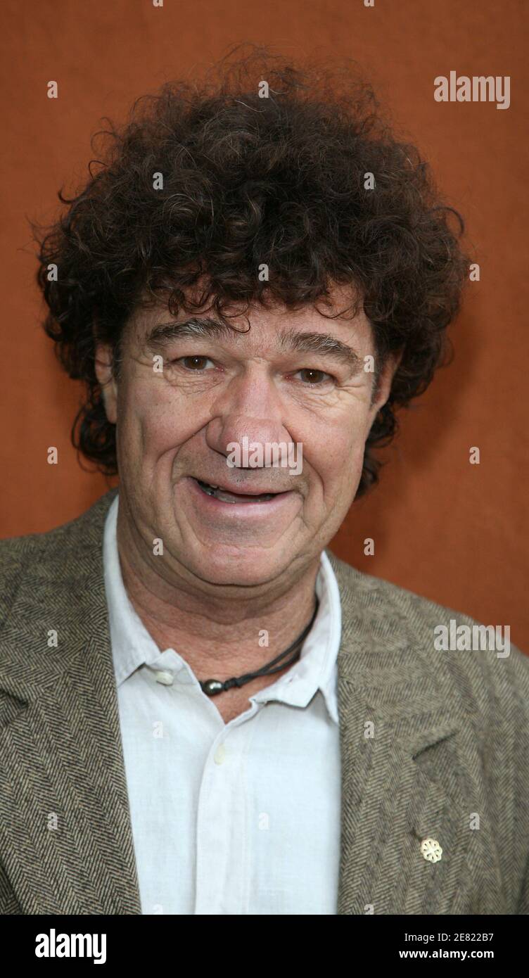 Canadian singer Robert Charlebois poses in the 'Village', the VIP area ...