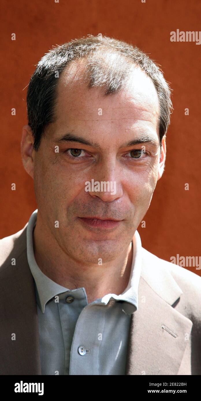 French actor Samuel Labarthe poses in the 'Village', the VIP area of ...