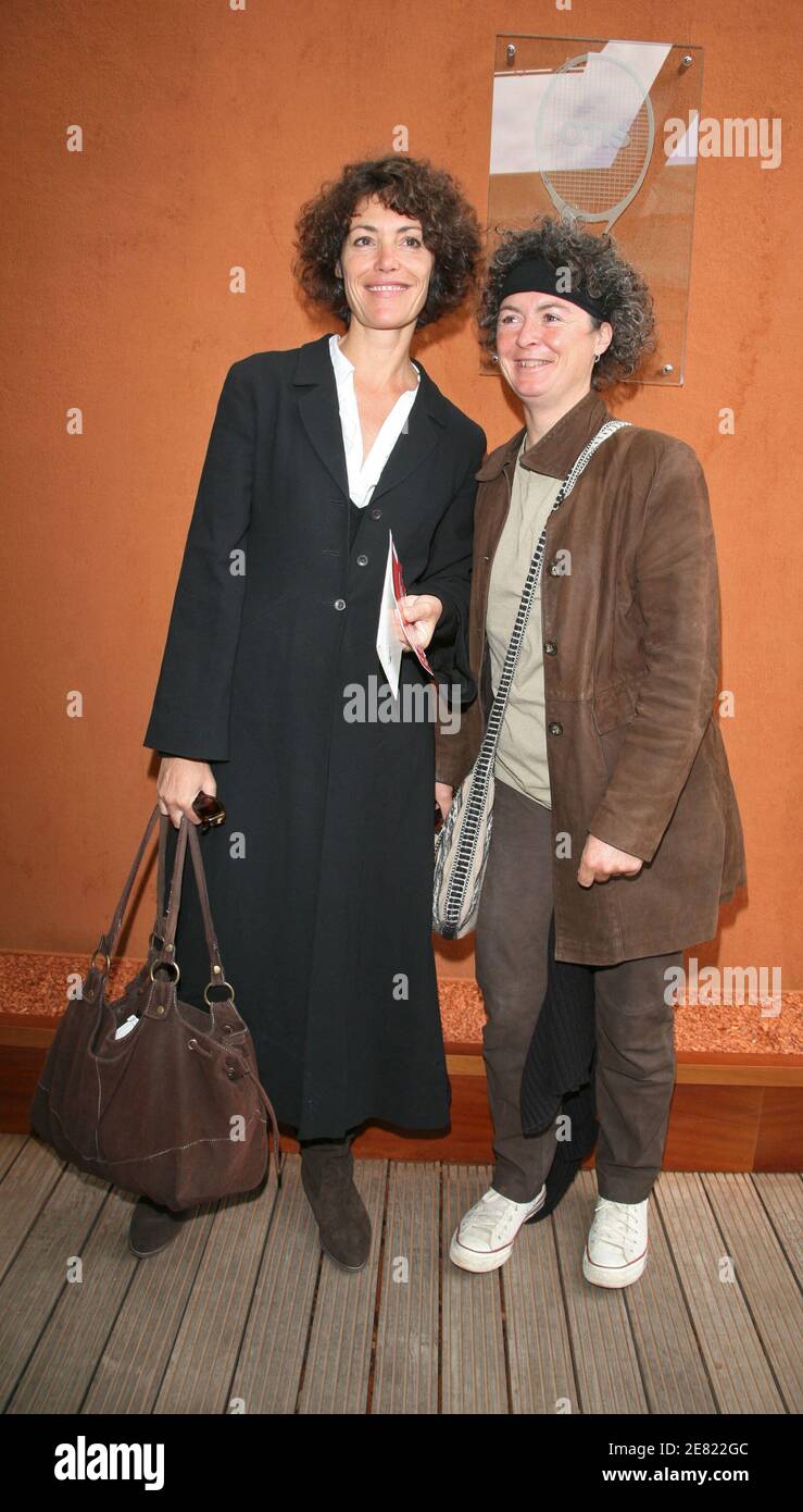 French actress Caroline Tresca and her sister pose in the 'Village ...