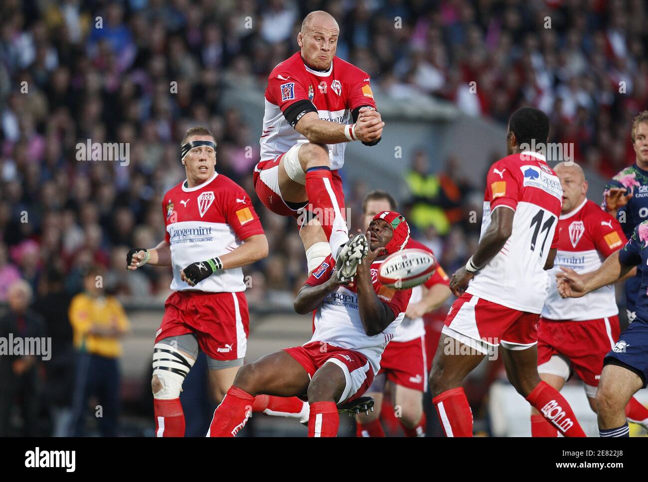 Biarritz' Serge Bentsen during the Rugby Top 14 semifinal, Stade ...