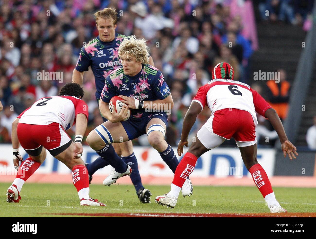 Stade Francais Remy Martin during the Rugby Top 14 semifinal, Stade ...