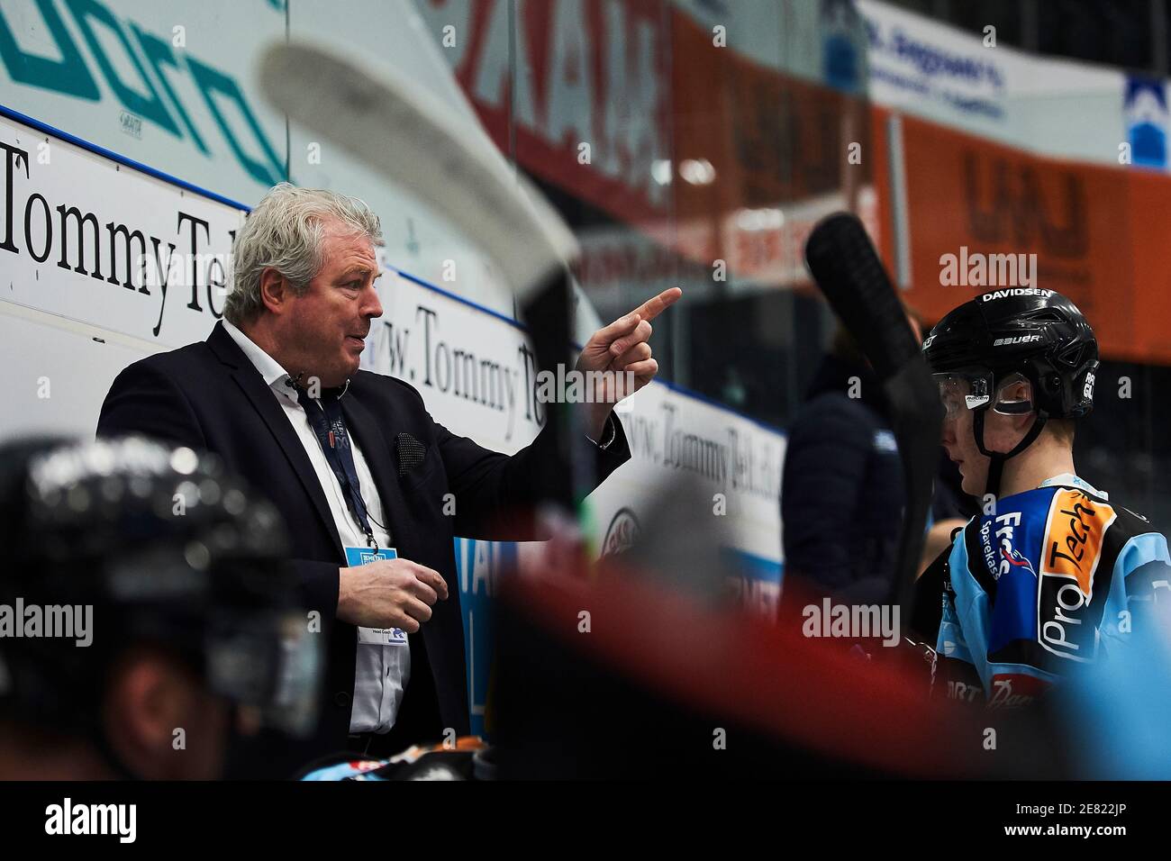 Aalborg, Denmark. 30th Jan, 2021. Head coach Mario Simioni of ...