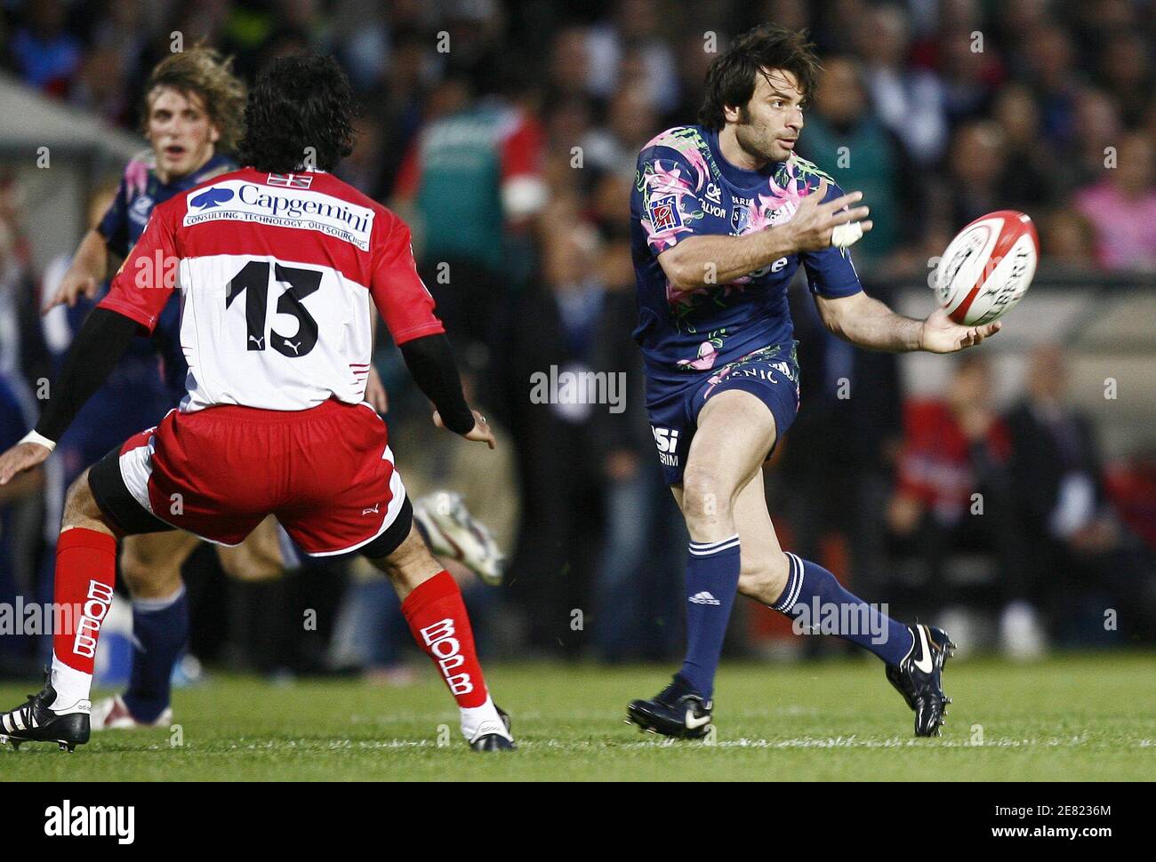 Stade Francais' Christophe Dominici during the Rugby Top 14 semifinal ...