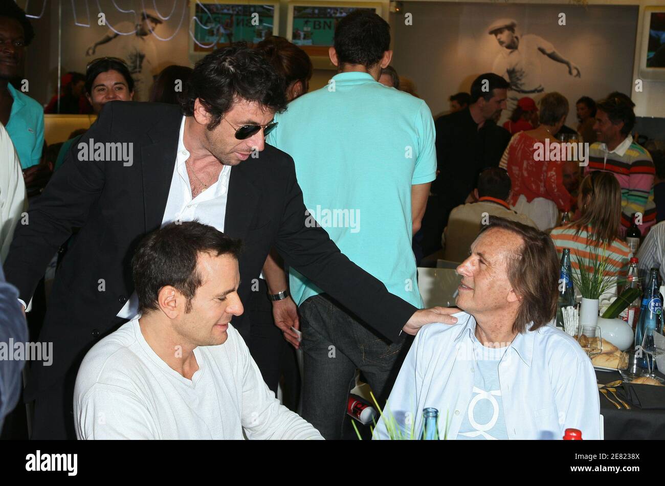 French actor Patrick Bruel and Director Alexandre Arcady pose in the ...