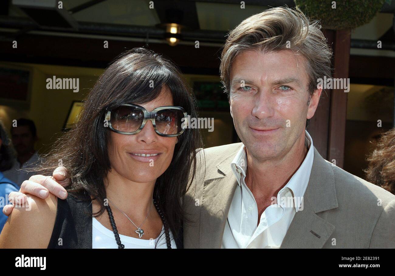French actor Philippe Caroit and actress Astrid Veillon pose in the ...